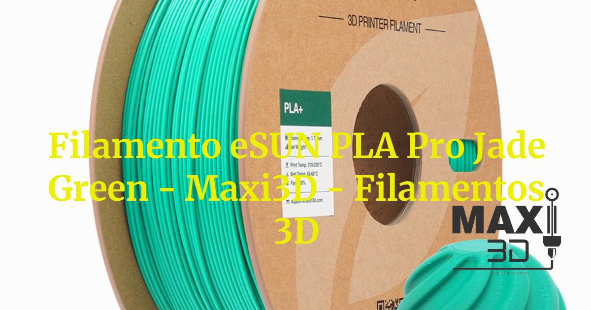 Filamento eSUN PLA Pro Jade Green - Maxi3D - Filamentos 3D