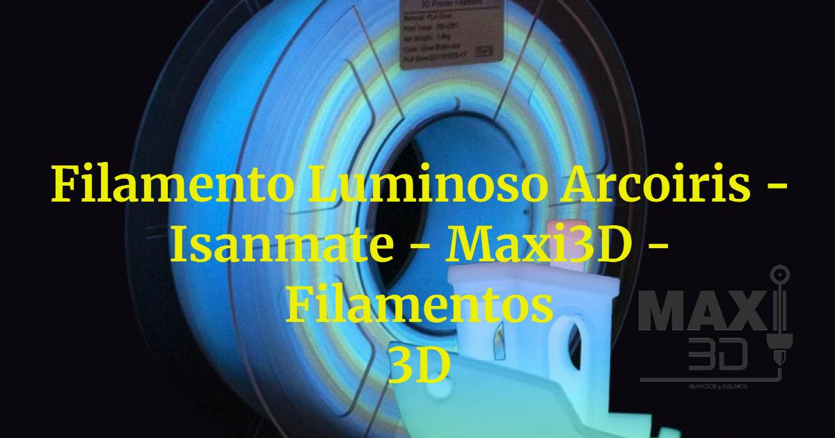 Filamento Luminoso Arcoiris - Isanmate - Maxi3D - Filamentos 3D