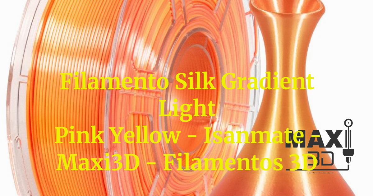 Filamento Silk Gradient Light Pink Yellow - Isanmate - Maxi3D ...