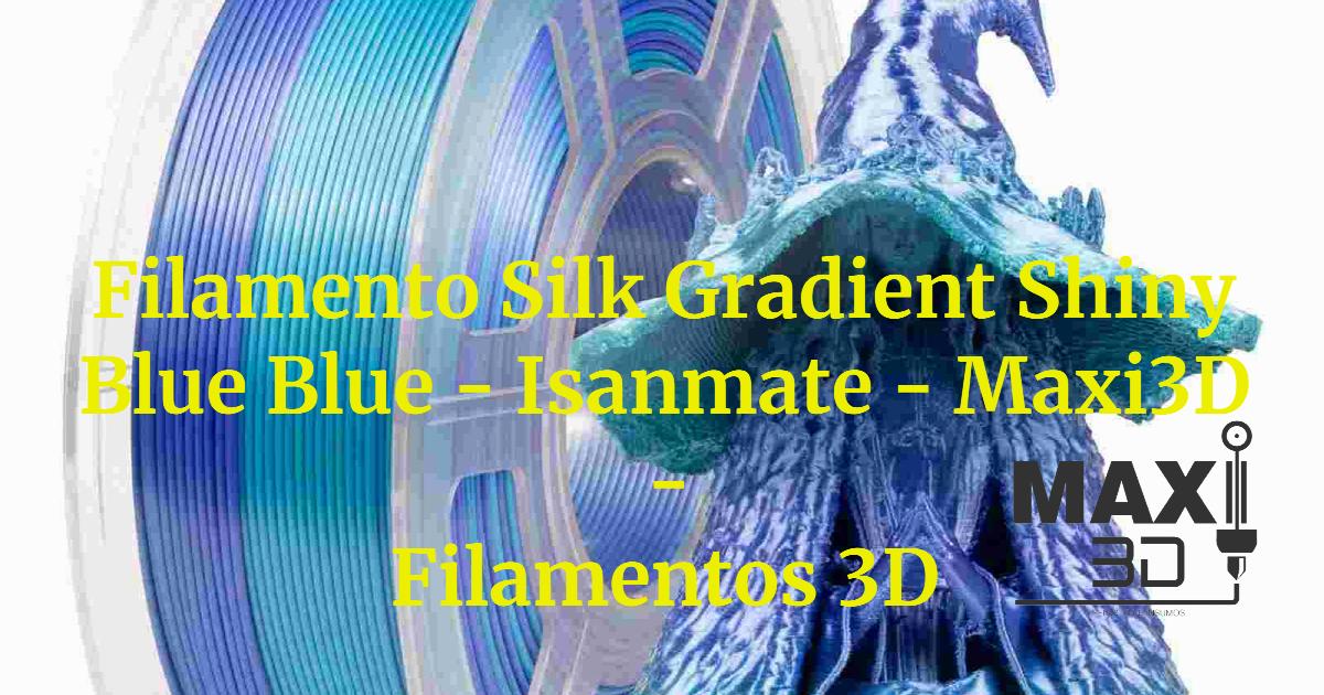 Filamento Silk Gradient Shiny Blue Blue - Isanmate - Maxi3D - Filamentos 3D