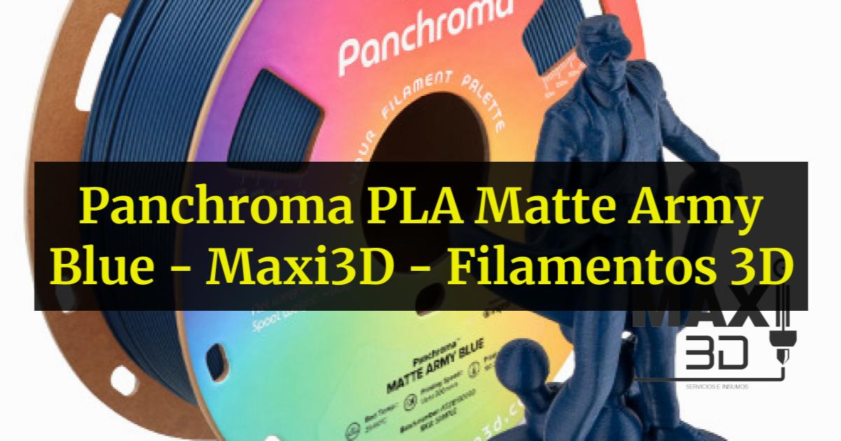 Panchroma PLA Matte Army Blue - Maxi3D - Filamentos 3D