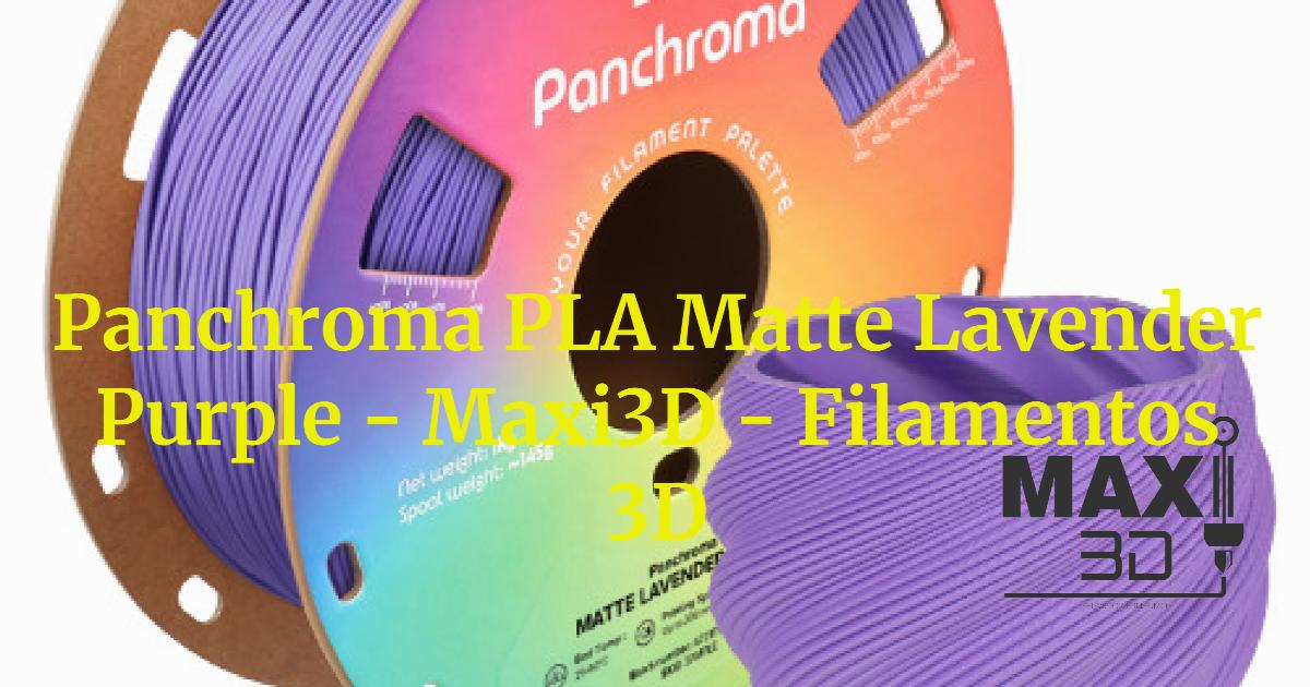 Panchroma PLA Matte Lavender Purple - Maxi3D - Filamentos 3D