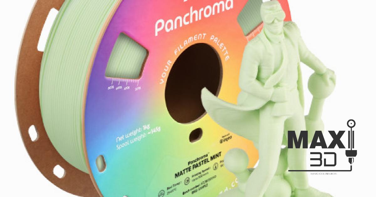 Panchroma PLA Matte Pastel Mint - Maxi3D - Filamentos 3D