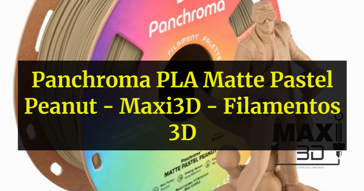 Panchroma PLA Matte Pastel Peanut - Maxi3D - Filamentos 3D