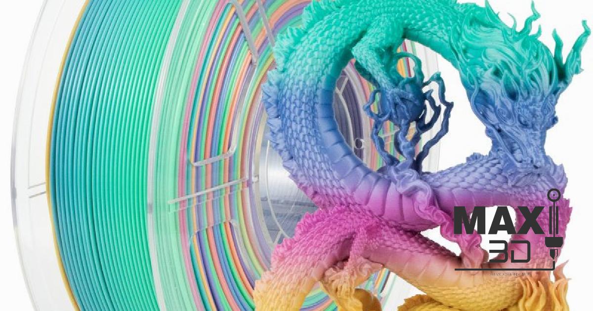 PLA High Speed Rainbow 02 - Cotton Candy - Maxi3D - Filamentos 3D