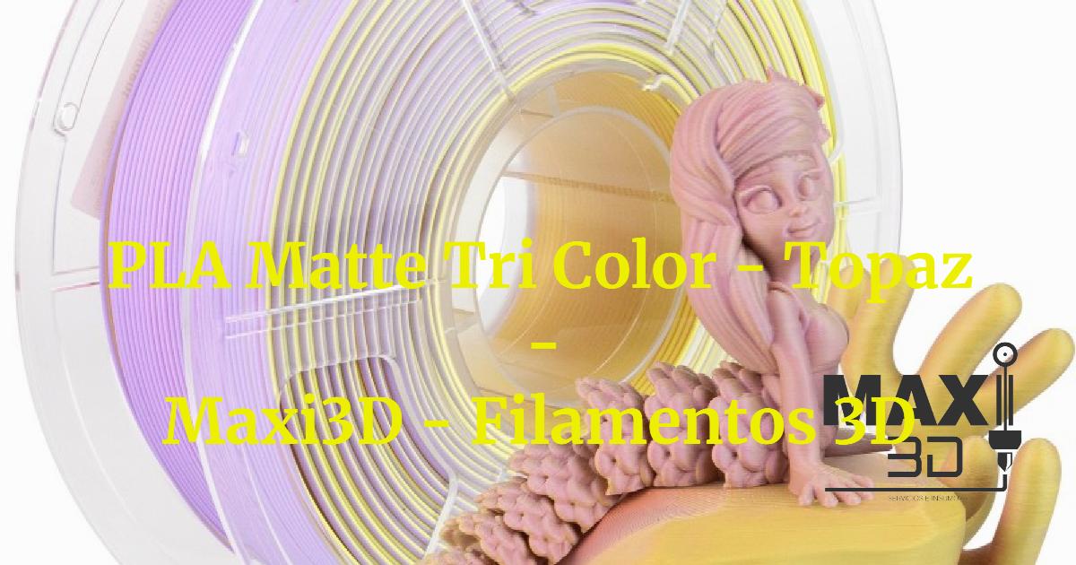 PLA Matte Tri Color - Topaz - Maxi3D - Filamentos 3D