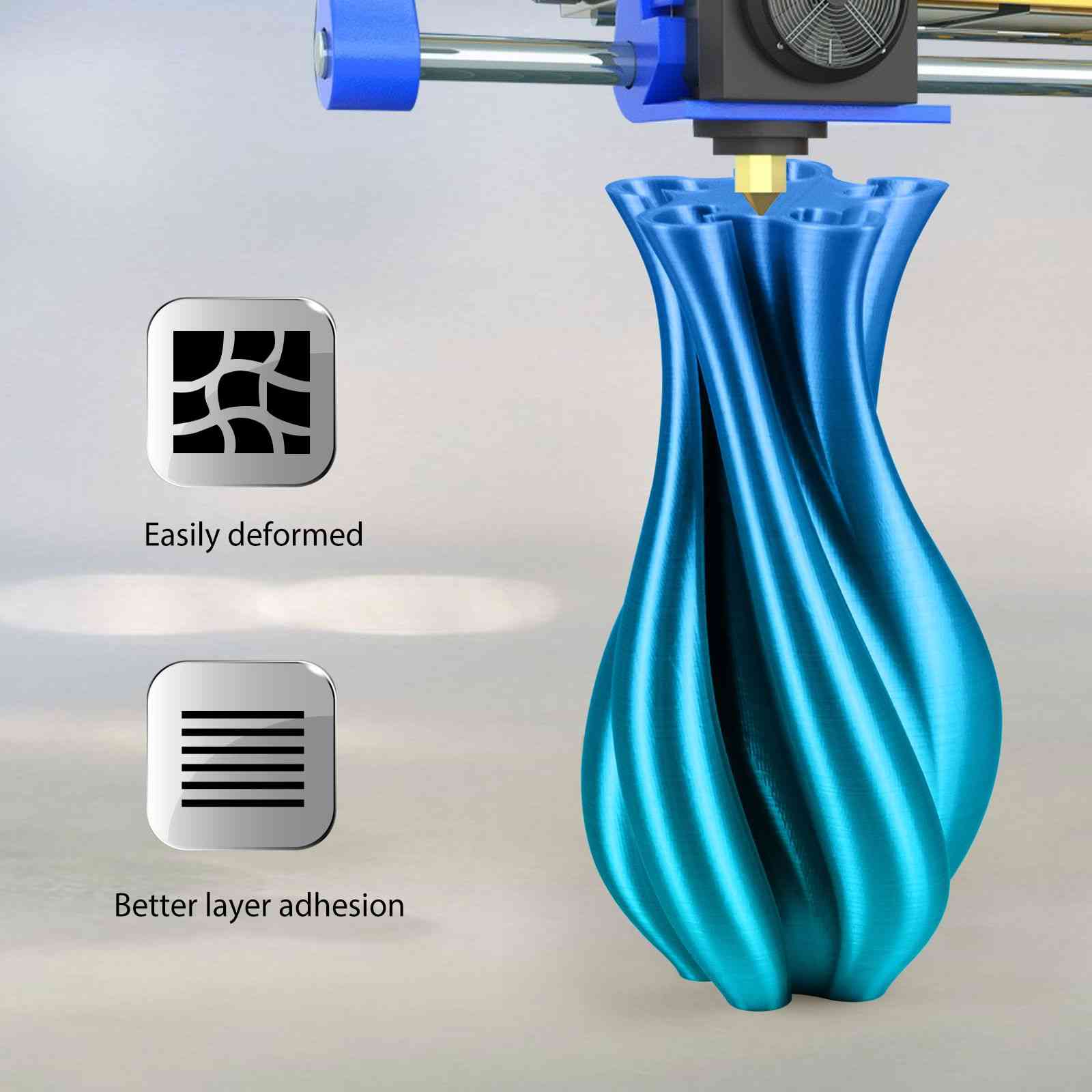 Filamento Silk Gradient Shiny Blue Blue - Isanmate - Maxi3D - Filamentos 3D